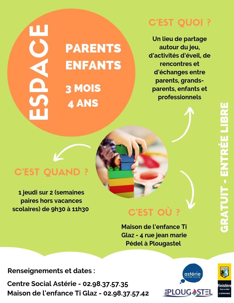 Espace parents-enfants 3 mois /4 ans à Plougastel-Daoulas - Infoparent29